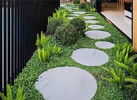 Carbon Black Rectangular Granite Stepping Stones for Garden | Stone Depot®