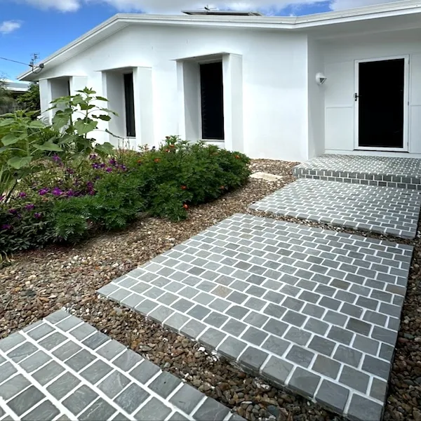 Ash Grey Cobblestone Pavers, Stone | Best for Driveways, High Traffic ...