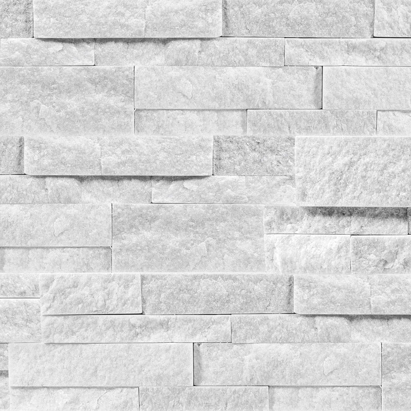 Arctic White Stacked Stone Walling | Stone Depot