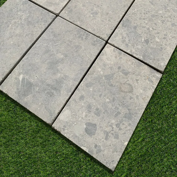 Valas Marble Stone Pavers | Brushed & Tumbled Marble Floor Tiles ...