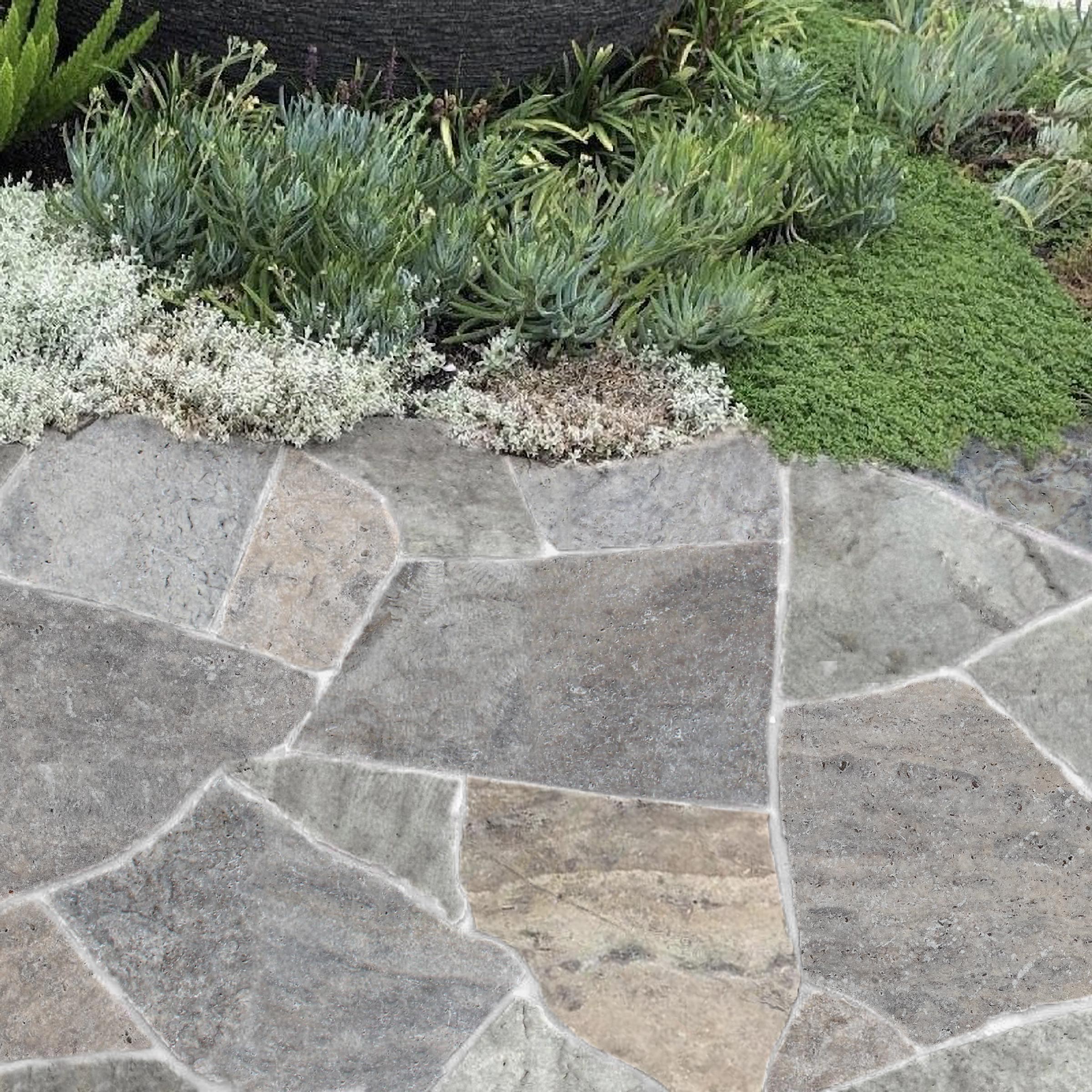 Buy Silver Travertine Crazy Pavers | Honed | Stone Depot