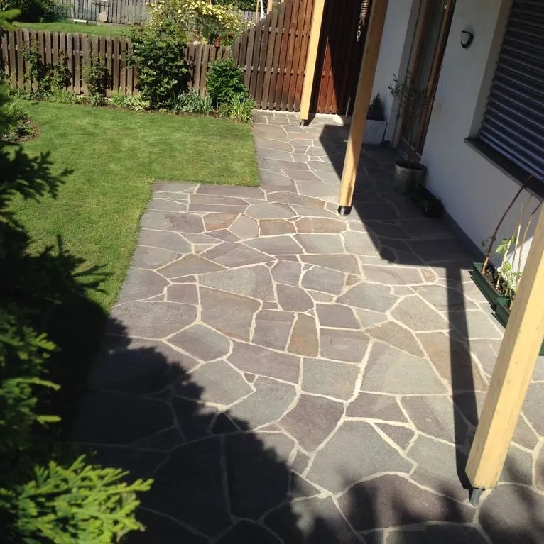 Porphyry Crazy Paving Natural Split Pavers, Tiles & Copings - Stone Depot®