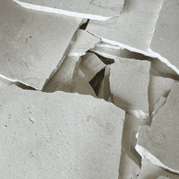 Indiana White Limestone Crazy Pavers | Stone Depot