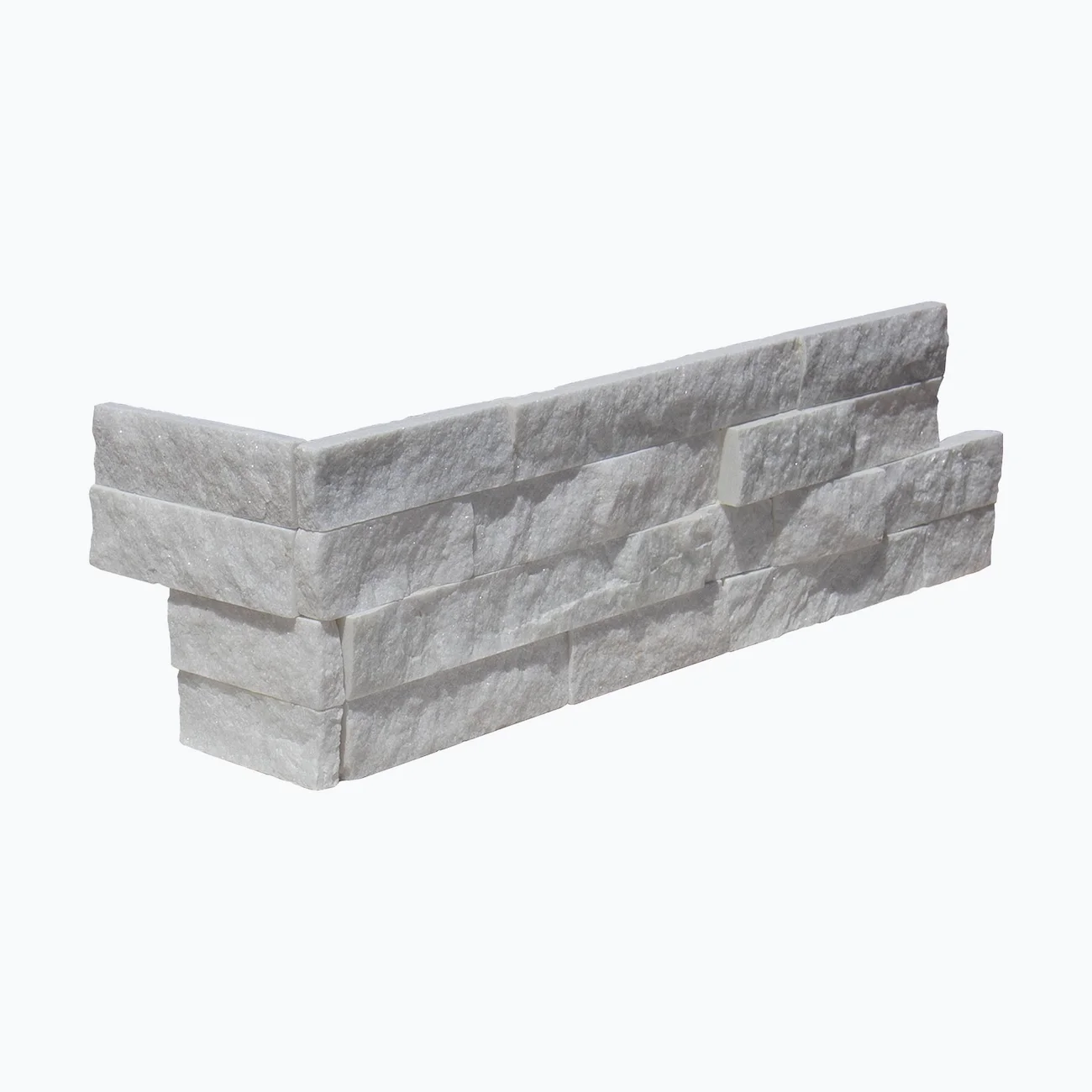 Arctic White Stacked Stone Wall Cladding | Stone Depot®