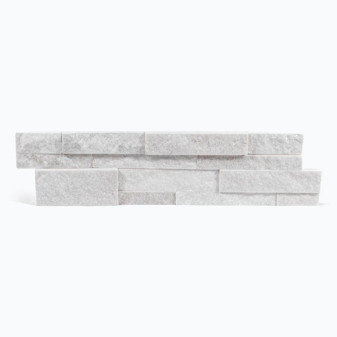 Arctic White Stacked Stone Wall Cladding | Stone Depot®